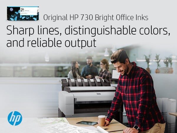 HP 730 130-ml Gray DesignJet Ink Cartridge | HP | טאקט טכנולוגיות