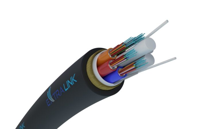 Fiberhome XOTKtsdD 48F Fiber Optic Cable, ADSS, 4kN FRP, 4T12F, G652D ...
